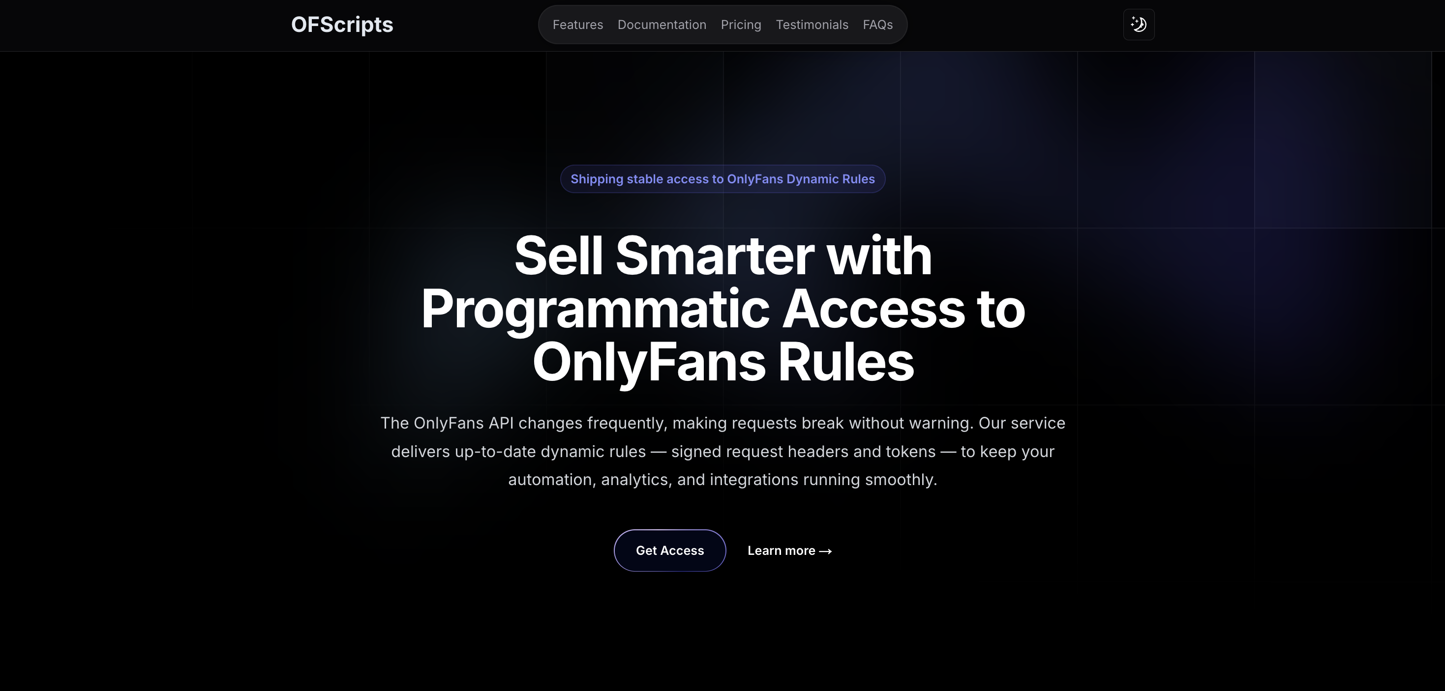 OFScripts - Dynamic Rules API for OnlyFans Automation